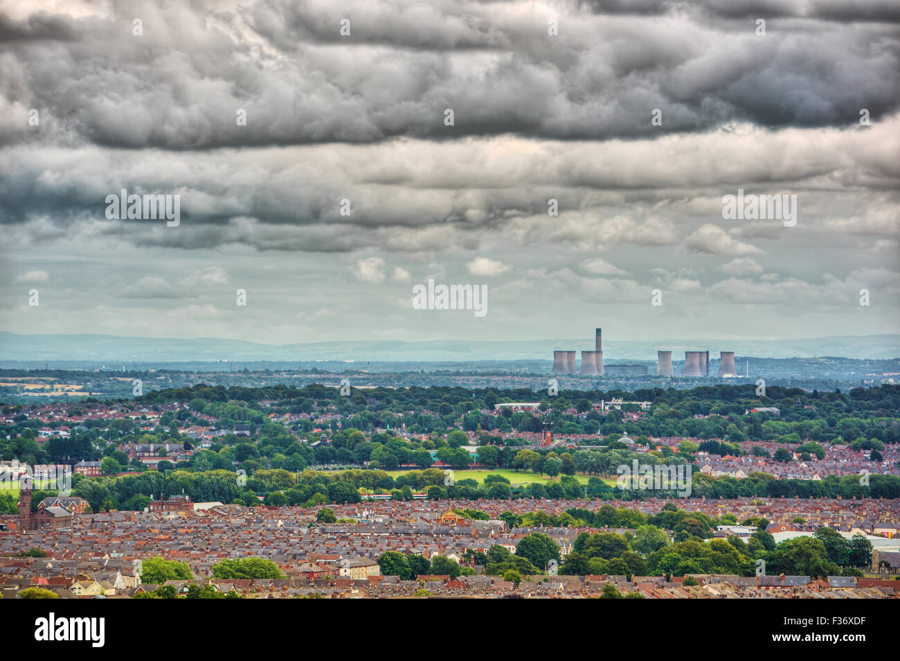 August 2015, nuclear power plant outside of Liverpool (England), HDR ...
