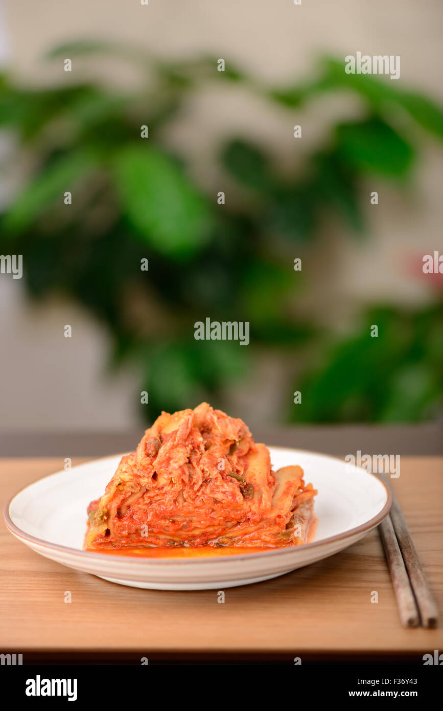 Gimchi(Kimchi) is a traditional fermented Korean side dish made of ...