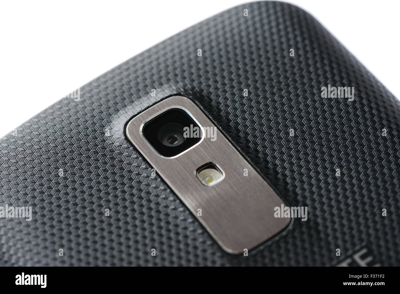 Closeup of Smartphone Camera Module on the back, isolated on white ...