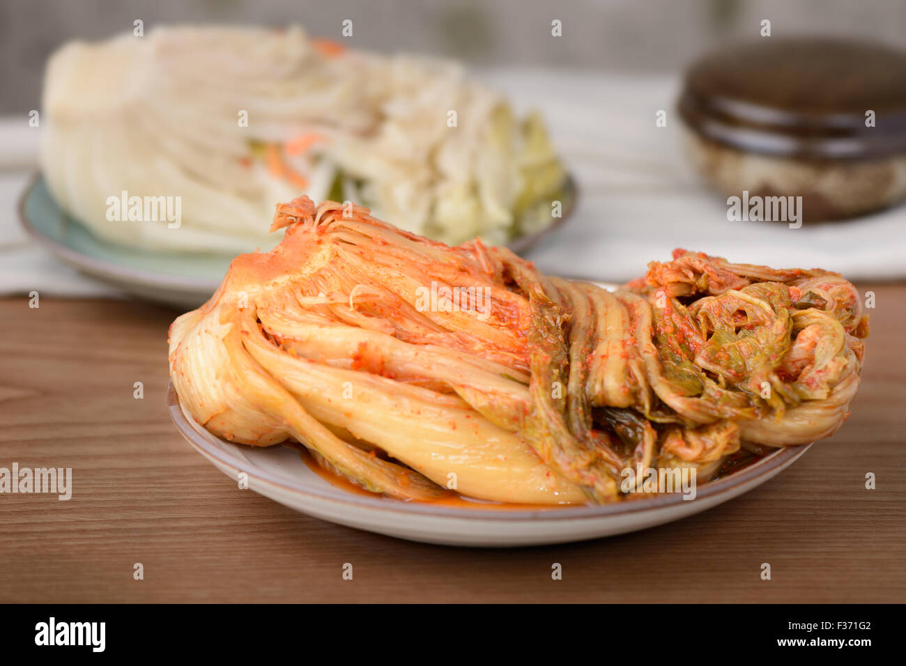 Gimchi(Kimchi) is a traditional fermented Korean side dish made of ...