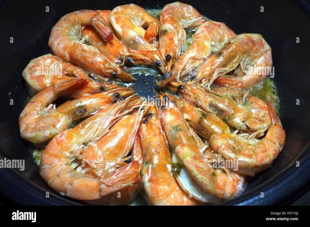 Cooked, boiled, steamed shrimp, prawn Stock Photo - Alamy