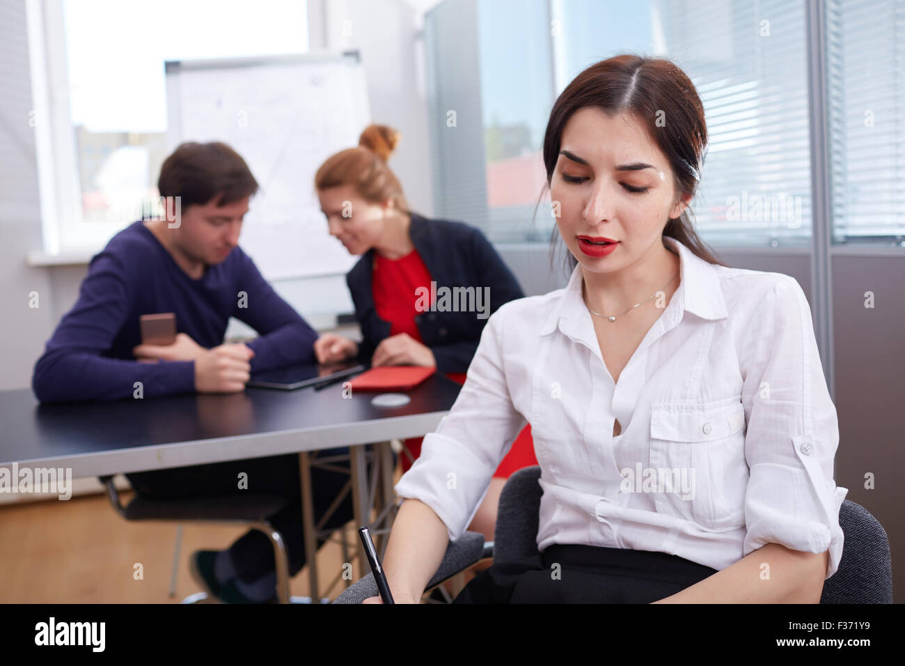 Three businessmen working in the office Stock Photo - Alamy Three businessmen working in the office Stock Photo - Alamy