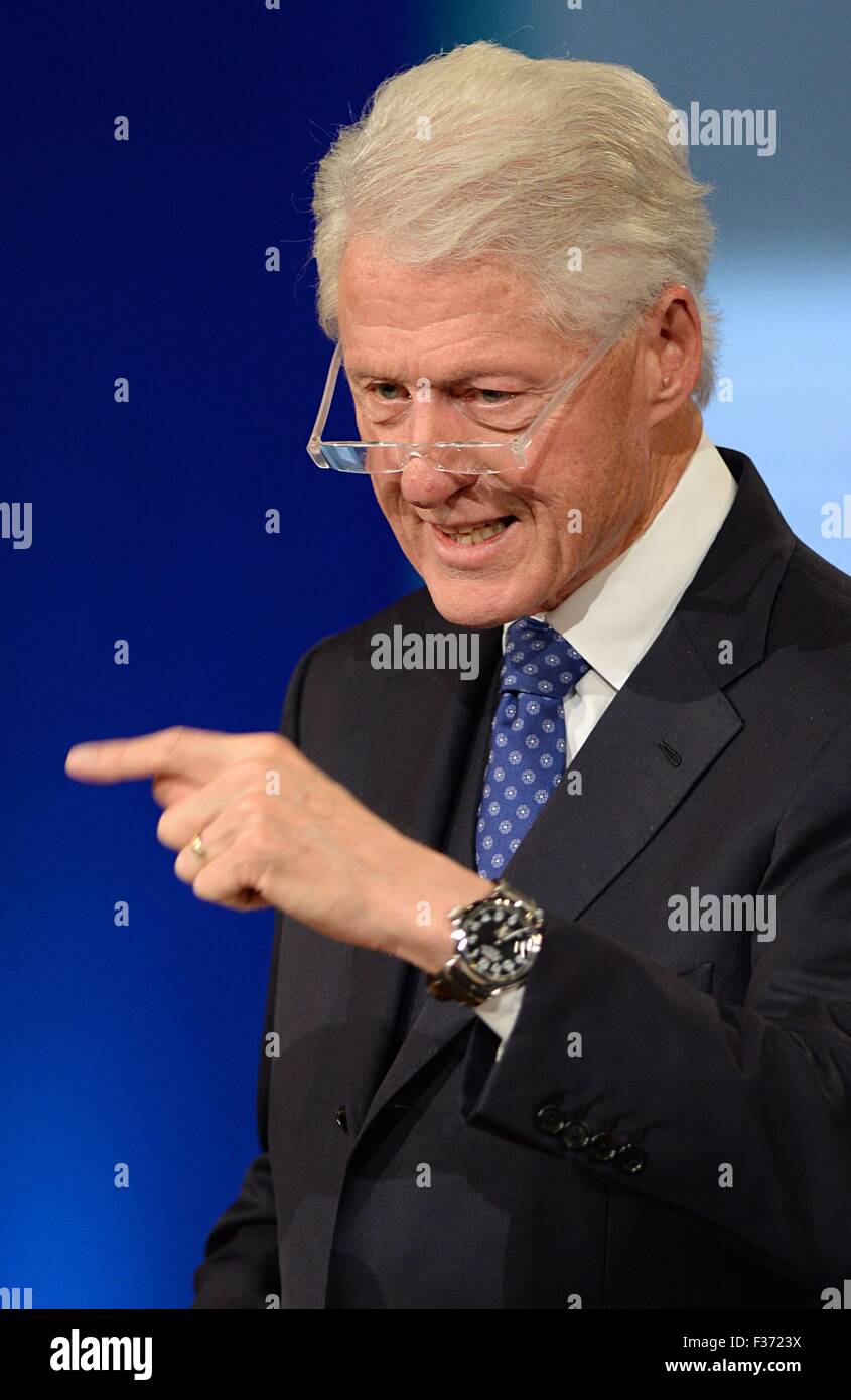 New York, NY, USA. 29th Sep, 2015. Bill Clinton in attendance for The ...
