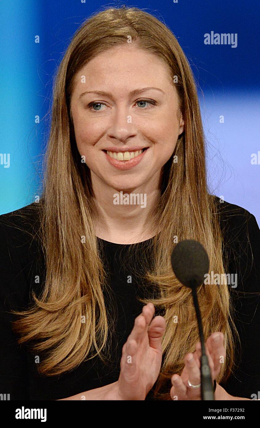 New York, NY, USA. 29th Sep, 2015. Chelsea Clinton in attendance for ...