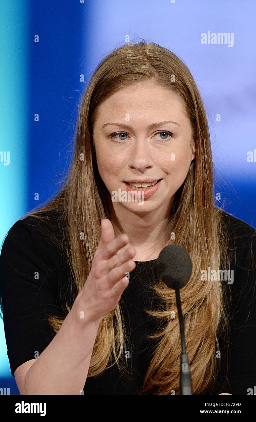 New York, NY, USA. 29th Sep, 2015. Chelsea Clinton in attendance for ...