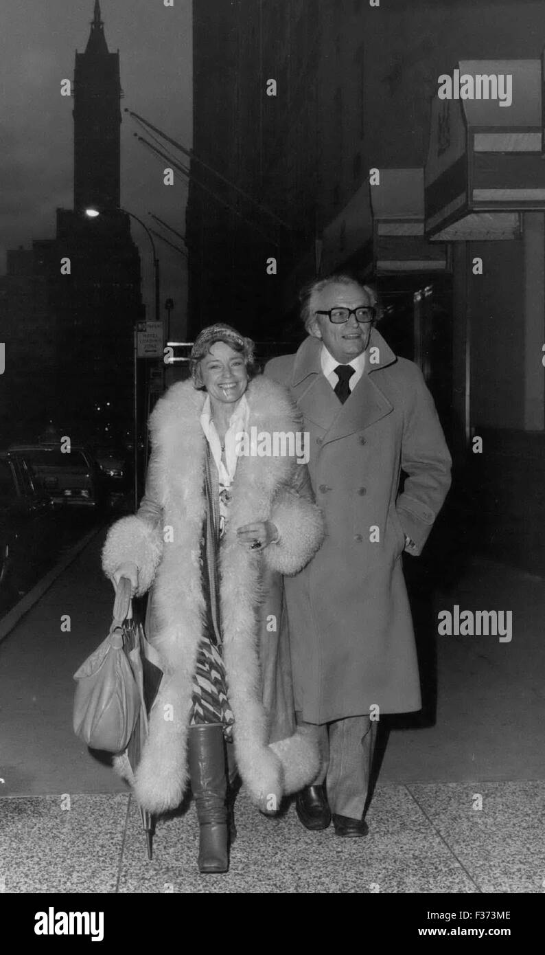 Dec. 29, 1974 - Maria Schell & Werner Baecker of German TV. Strolling ...