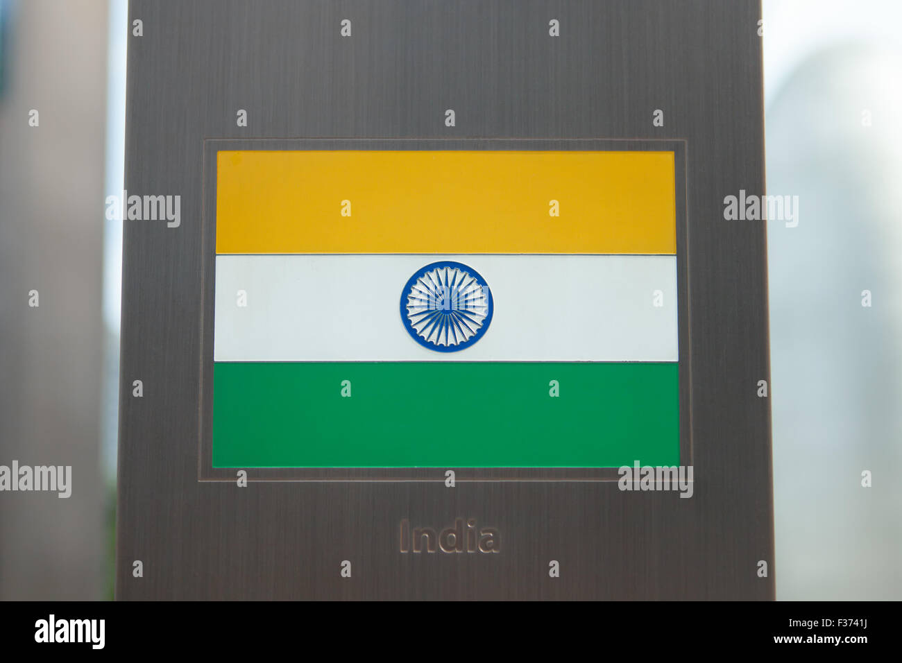 National flags on pole series - Republic of India Stock Photo - Alamy