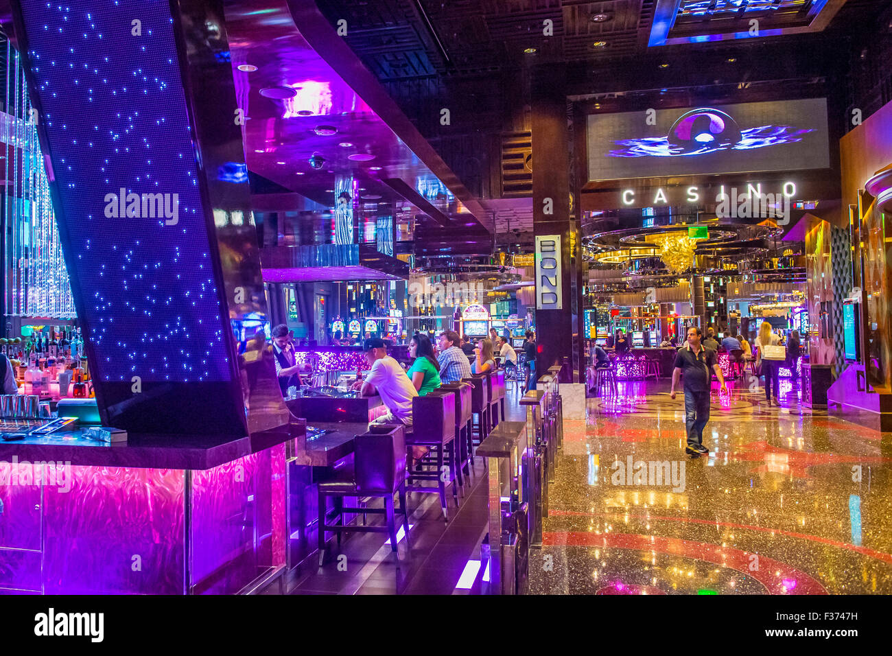 The Interior of Cosmopolitan hotel and casino in Las Vegas Stock Photo ...