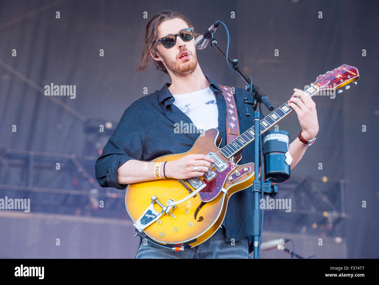 Singer/songwriter Hozier performs onstage at the 2015 iHeartRadio Music ...