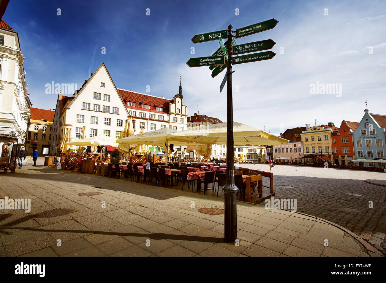 Tallinn cafe sign hi-res stock photography and images - Alamy