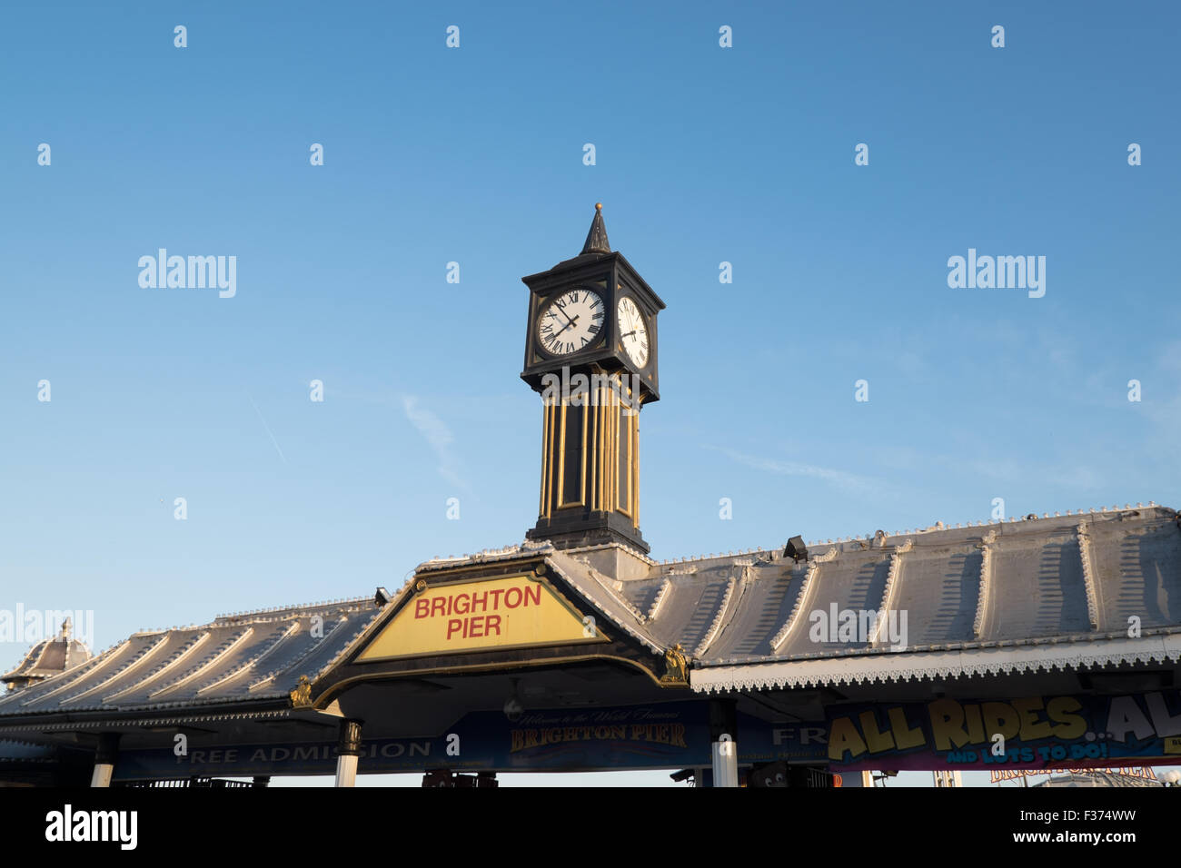 Late afternoon Spring sunshine on Brighton pier Stock Photo - Alamy