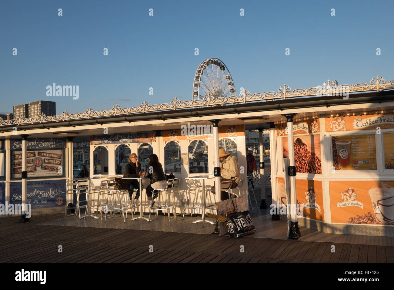 Late afternoon Spring sunshine on Brighton pier Stock Photo - Alamy