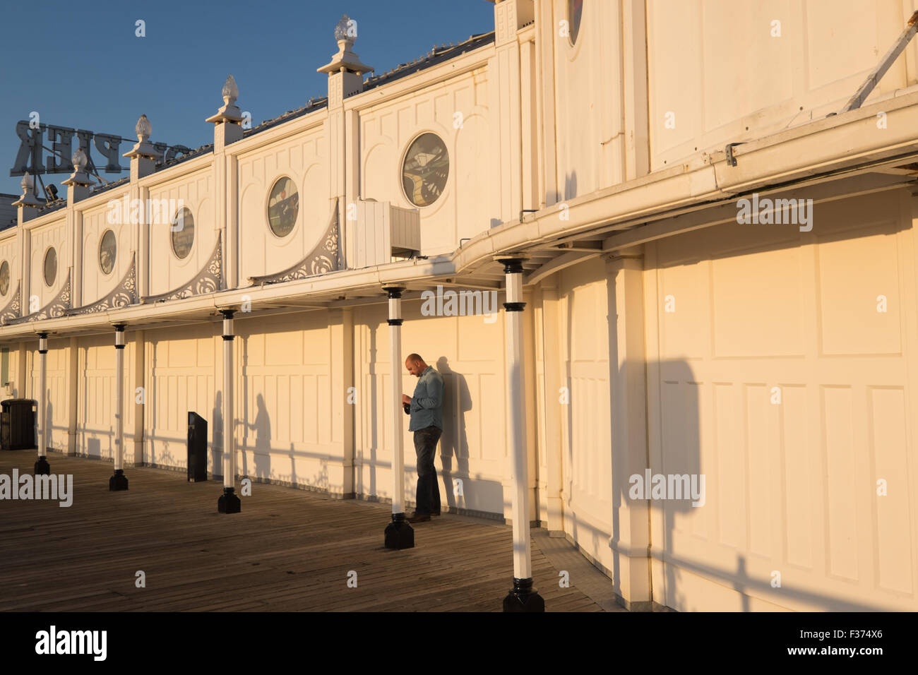 Late afternoon Spring sunshine on Brighton pier Stock Photo - Alamy