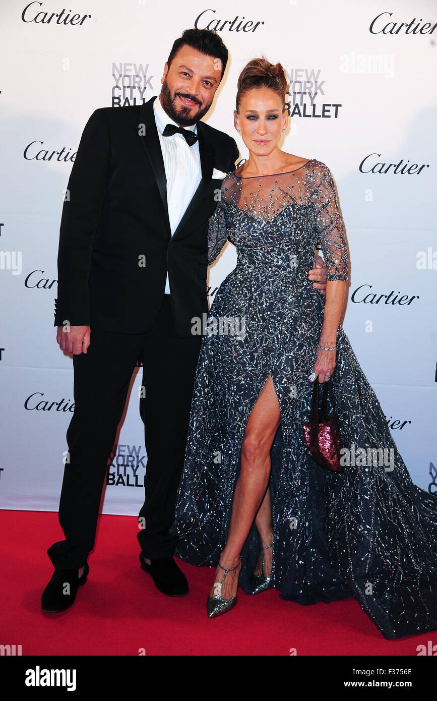 New York, NY, USA. 30th Sep, 2015. Zuhair Murad, Sarah Jessica Parker ...