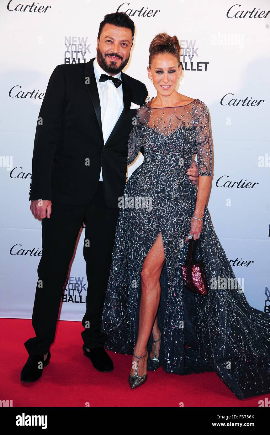 New York, NY, USA. 30th Sep, 2015. Zuhair Murad, Sarah Jessica Parker ...