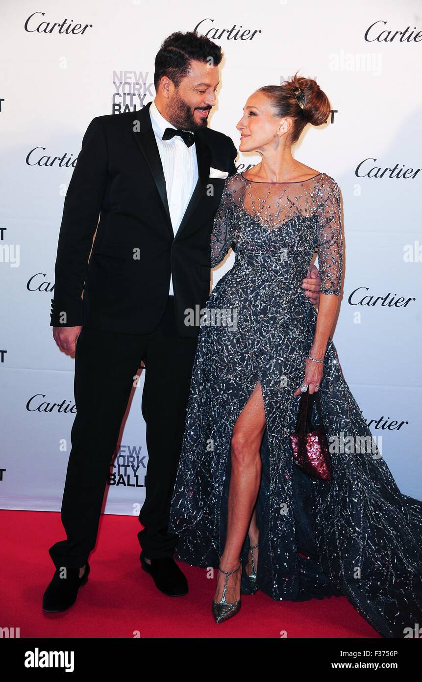 New York, NY, USA. 30th Sep, 2015. Zuhair Murad, Sarah Jessica Parker ...