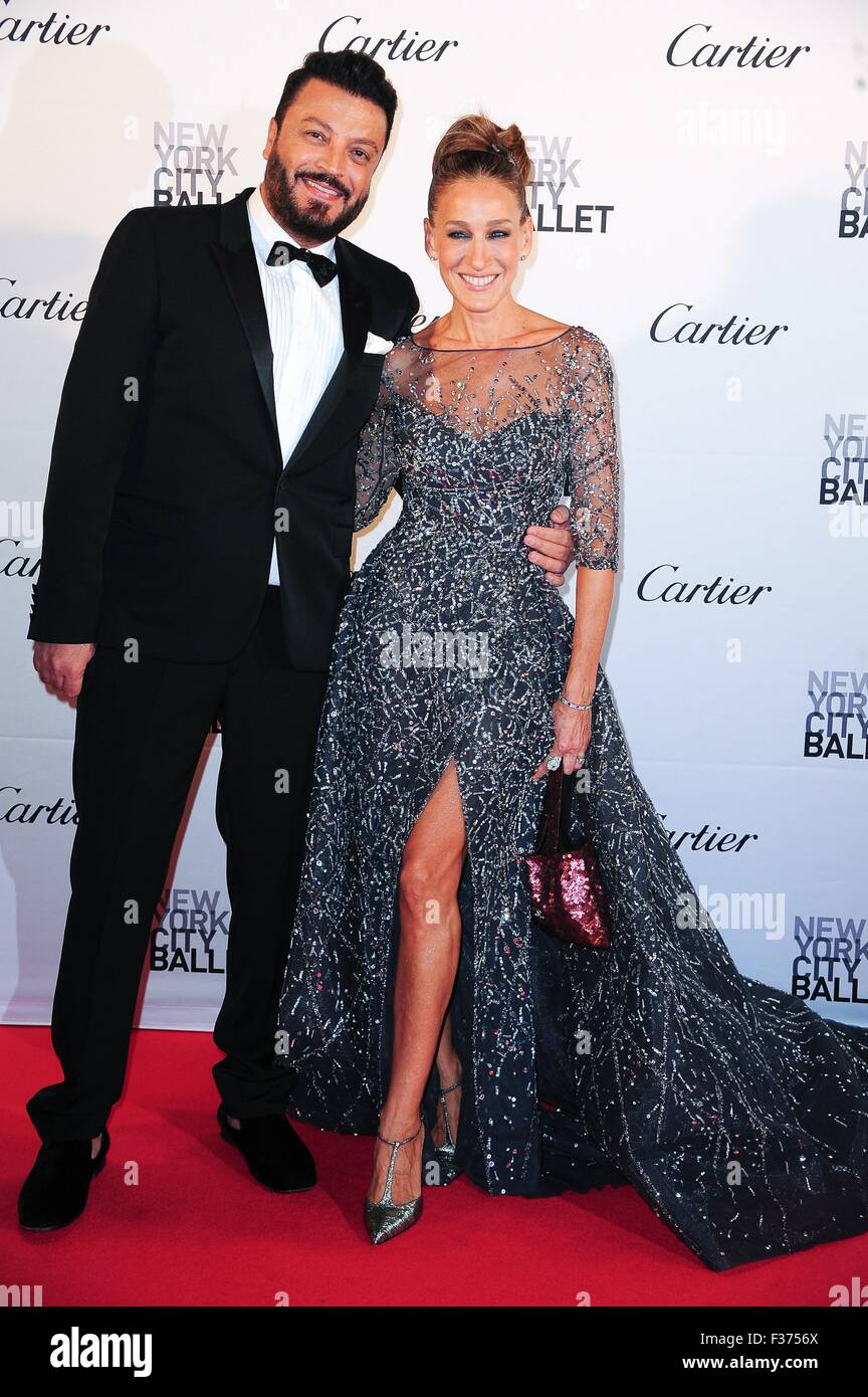 New York, NY, USA. 30th Sep, 2015. Zuhair Murad, Sarah Jessica Parker ...