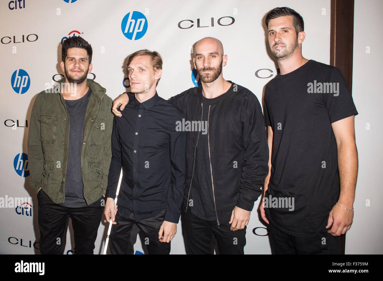 New York, NY, USA. 30th Sep, 2015. Sam Harris, Casey Harris, Adam Levin ...