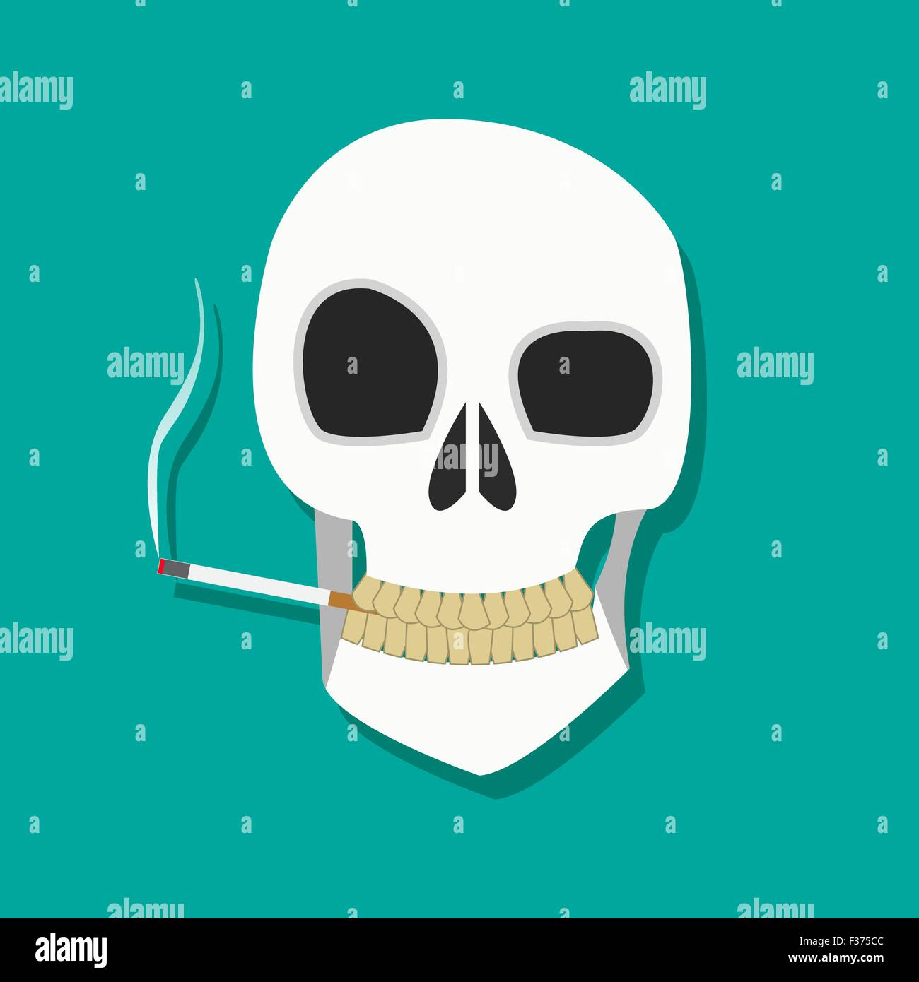 Human skull white icons Stock Vector Images - Alamy