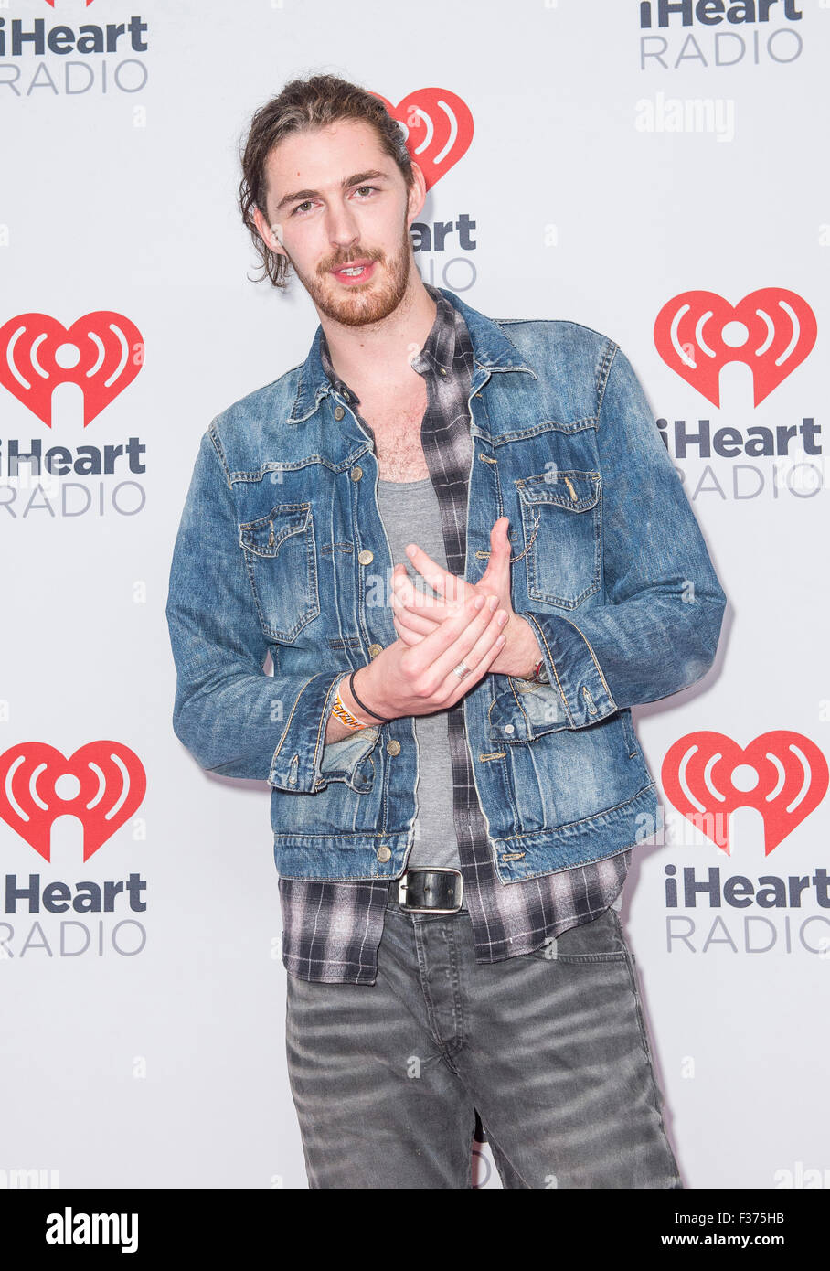 Singer Hozier attends the 2015 iHeartRadio Music Festival at MGM Grand ...