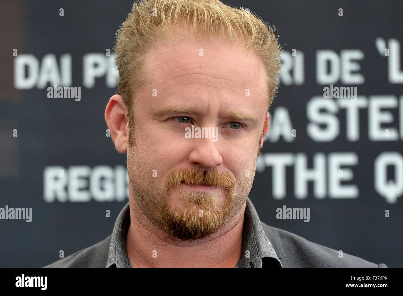Ben Foster during "The Program" film premiere, Rome, Italy 29/09/2015 ...