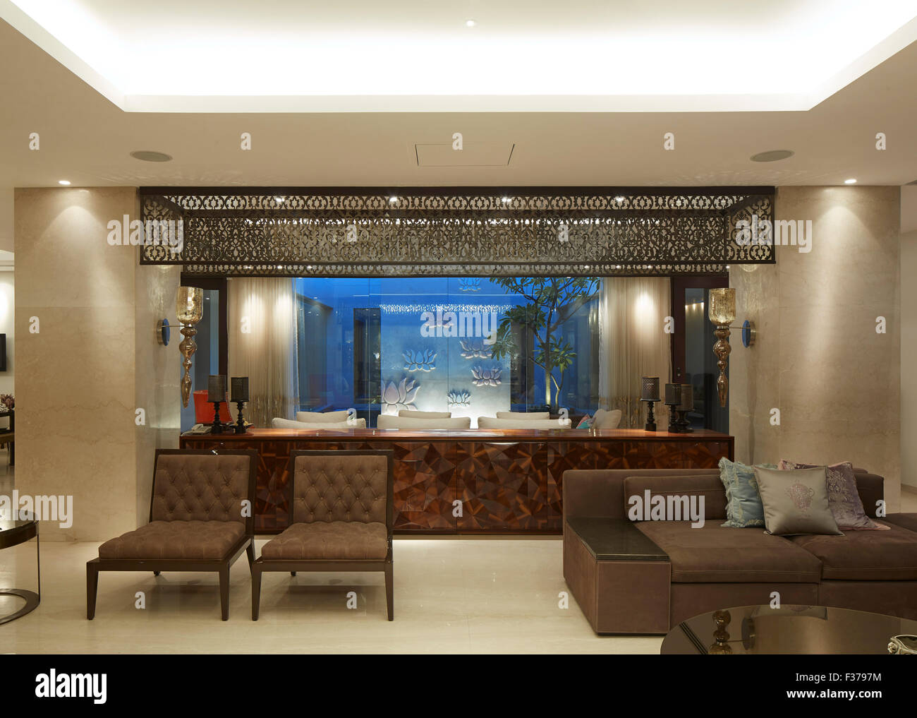 Interior view in main living room. House 4, New Delhi, Delhi, India ...