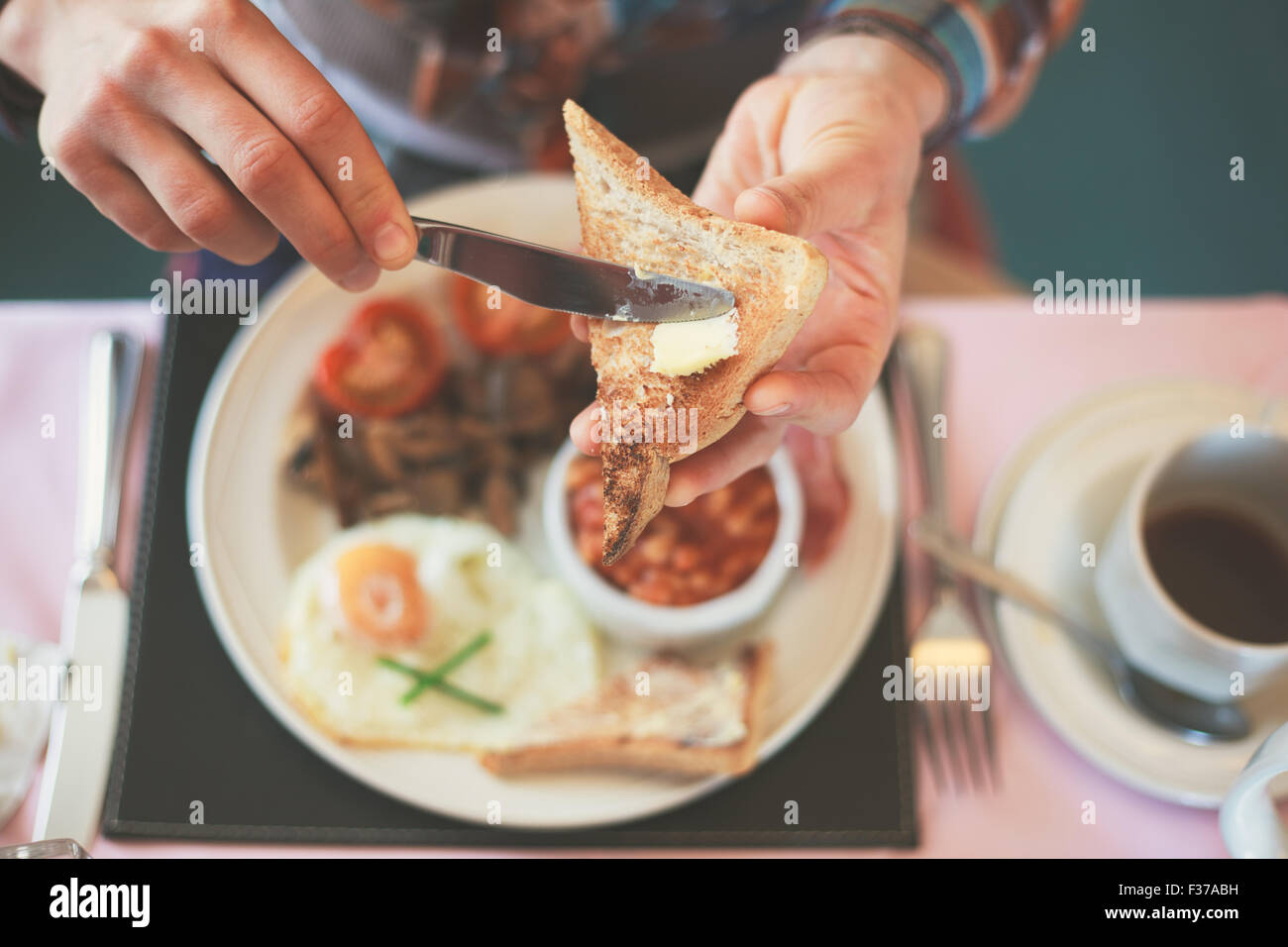 Full english breakfast hotel hi-res stock photography and images - Alamy