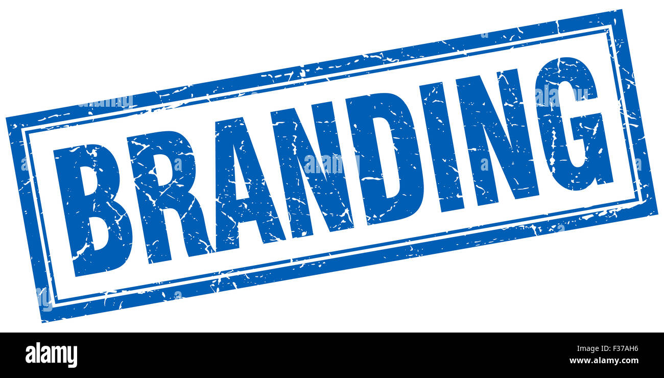Branding blue grunge square hi-res stock photography and images - Alamy