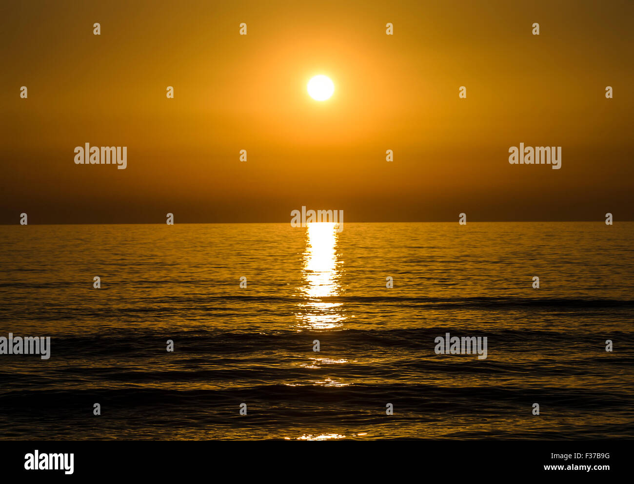 Sunset, beach, Mediterranean Sea, Tuscany, Italy Stock Photo - Alamy
