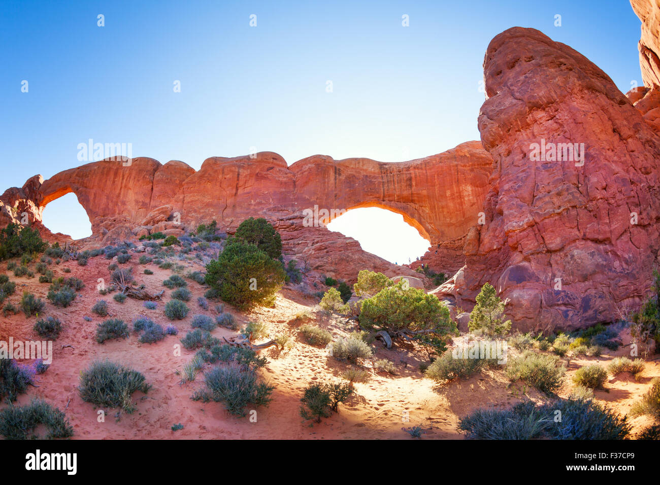 North Window Arch, Arches National Park in USA Stock Photo - Alamy