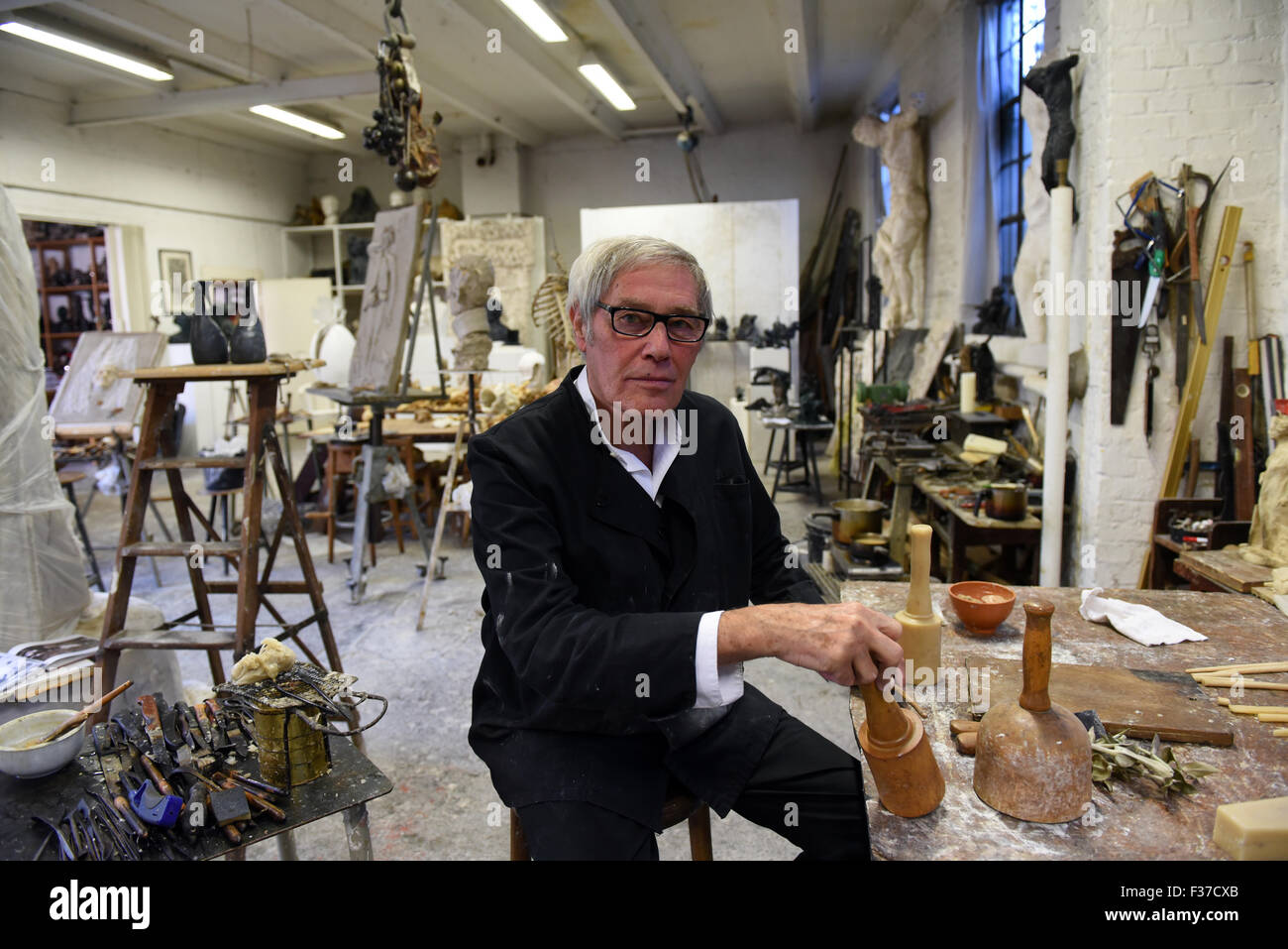 EXCLUSIVE - Sculptor Bert Gerresheim whose speciality are bronze ...