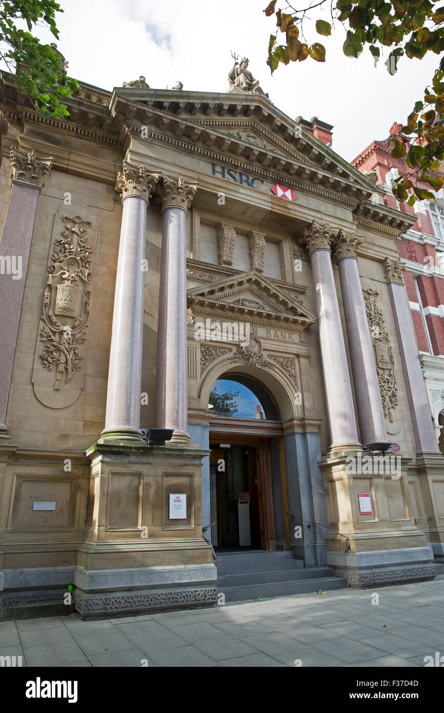 HSBC preston bank in Southport Stock Photo - Alamy