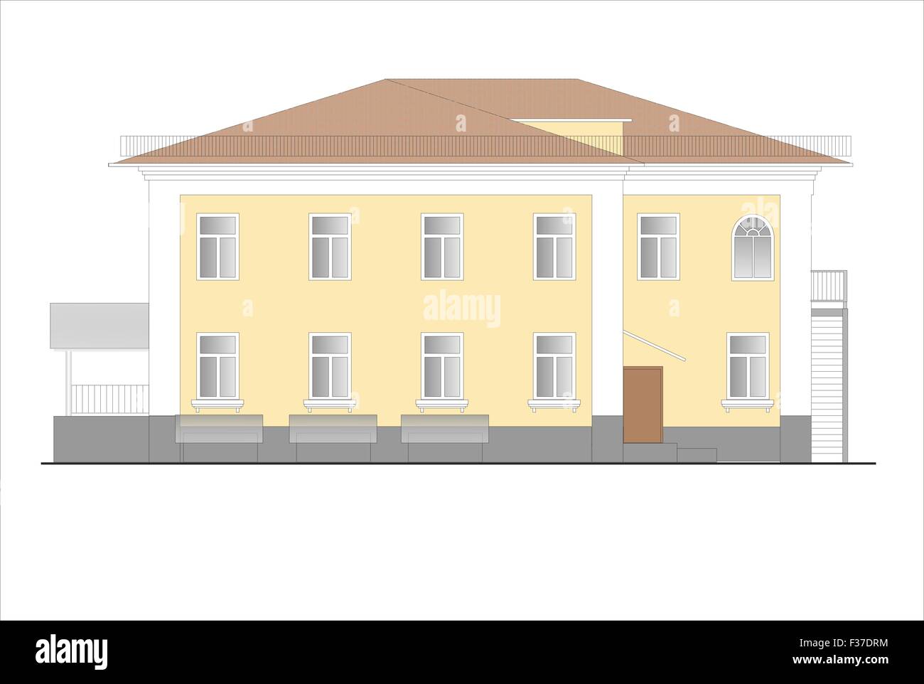 Houses, Buildings, Constructions, Installations. Illustrations of ...