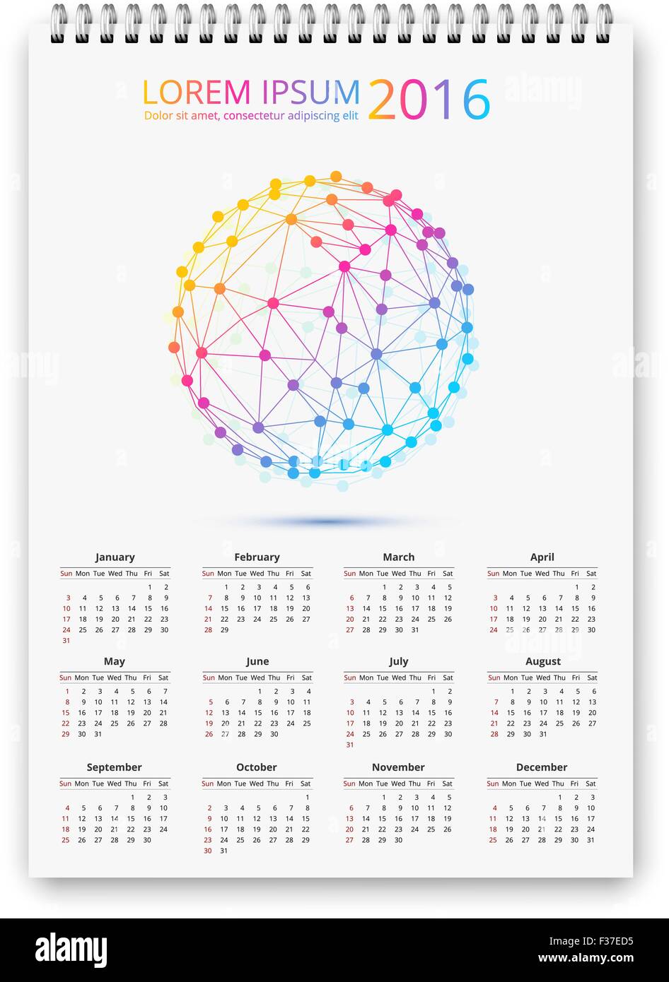 Modern artistic calendar hi-res stock photography and images - Alamy
