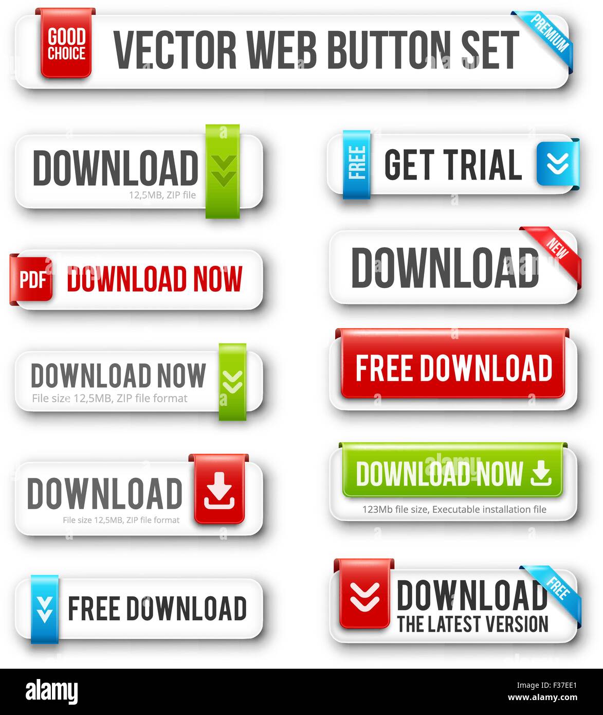 Download vector web button Stock Vector Images - Alamy