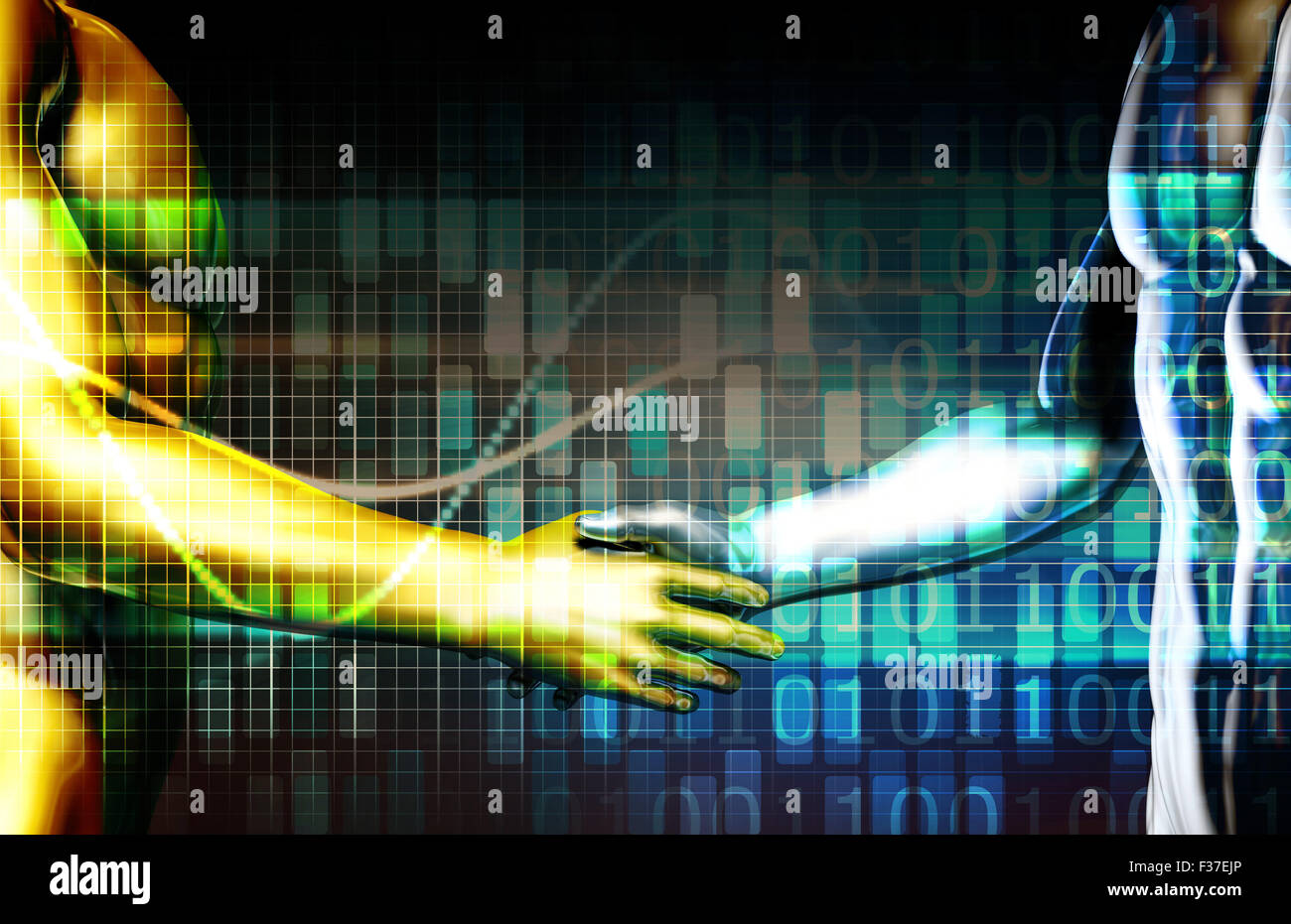 System Integration Concept of Two Business Partners Stock Photo - Alamy