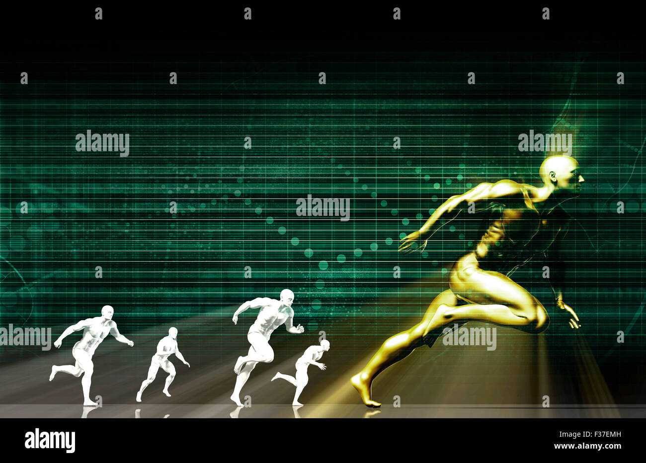 Health Science as a Medical Tech Concept Art Stock Photo - Alamy