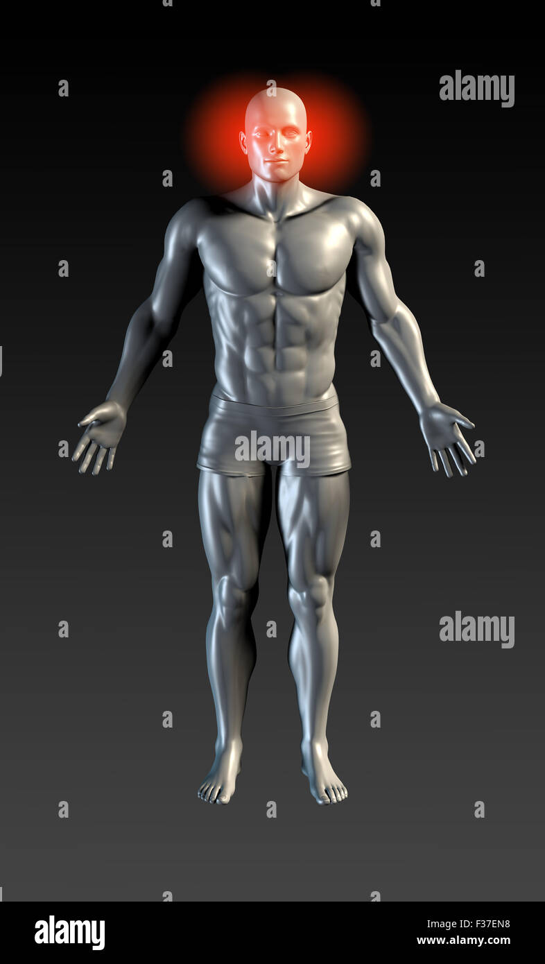 Face Injury with Red Glow on Area Series Stock Photo - Alamy