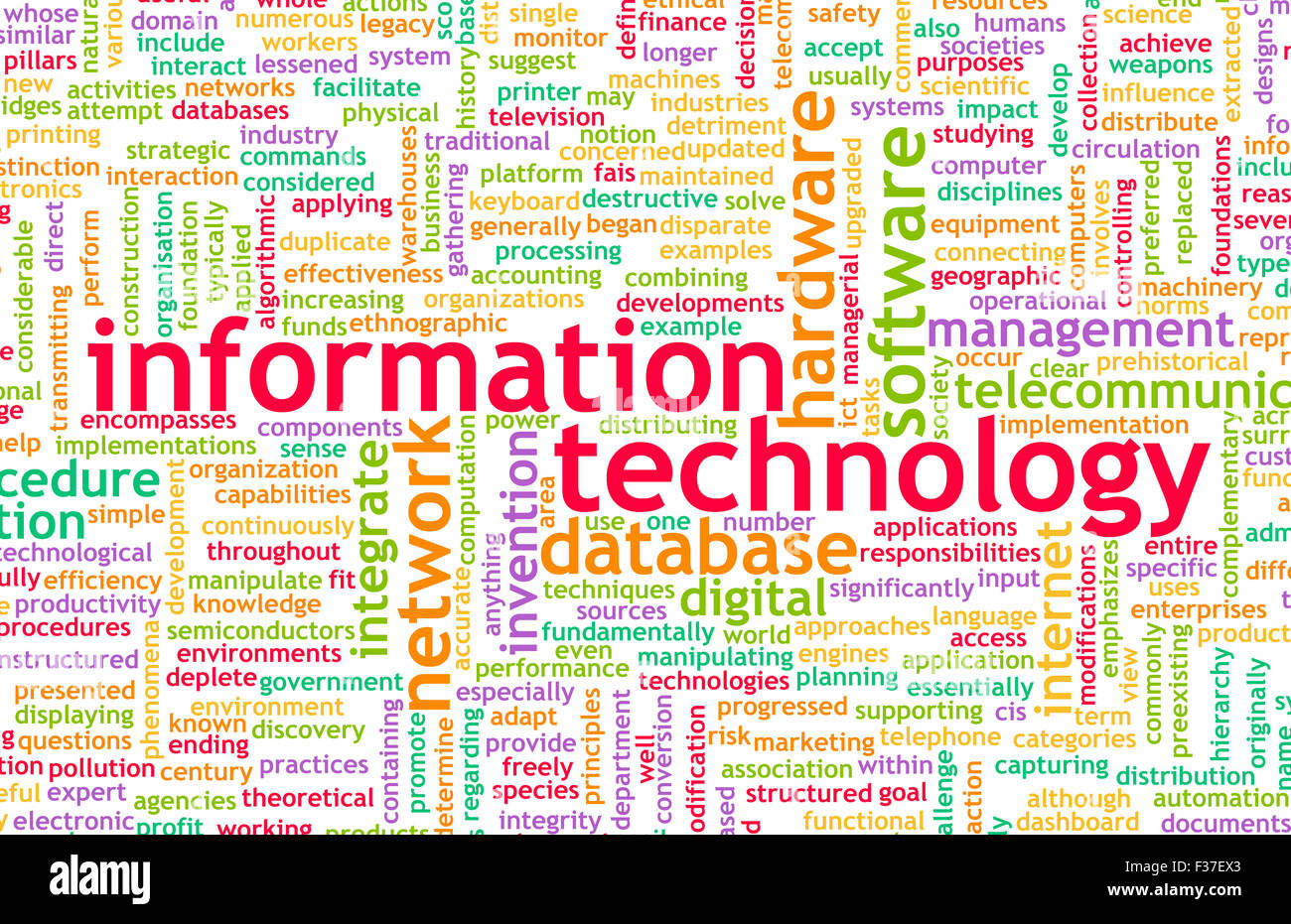 Information Technology or IT as a Career Industry Stock Photo - Alamy