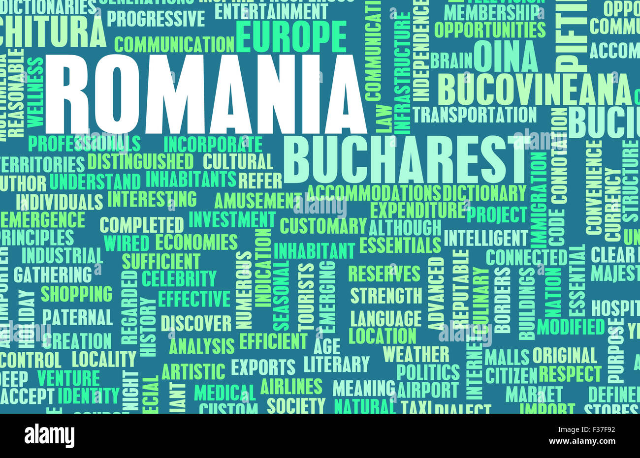 Romania as a Country Abstract Art Concept Stock Photo - Alamy