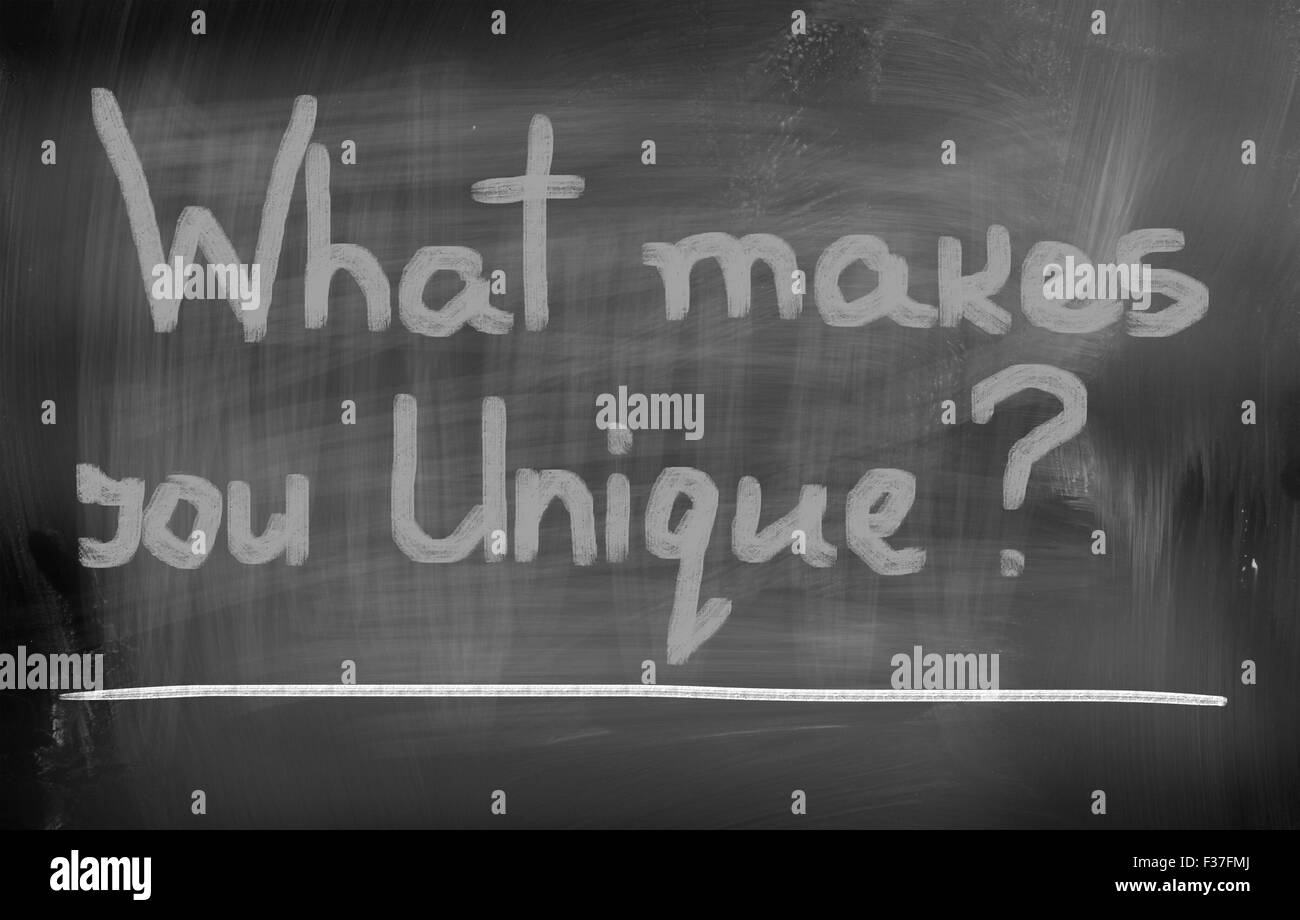 What Makes You Unique Concept Stock Photo - Alamy