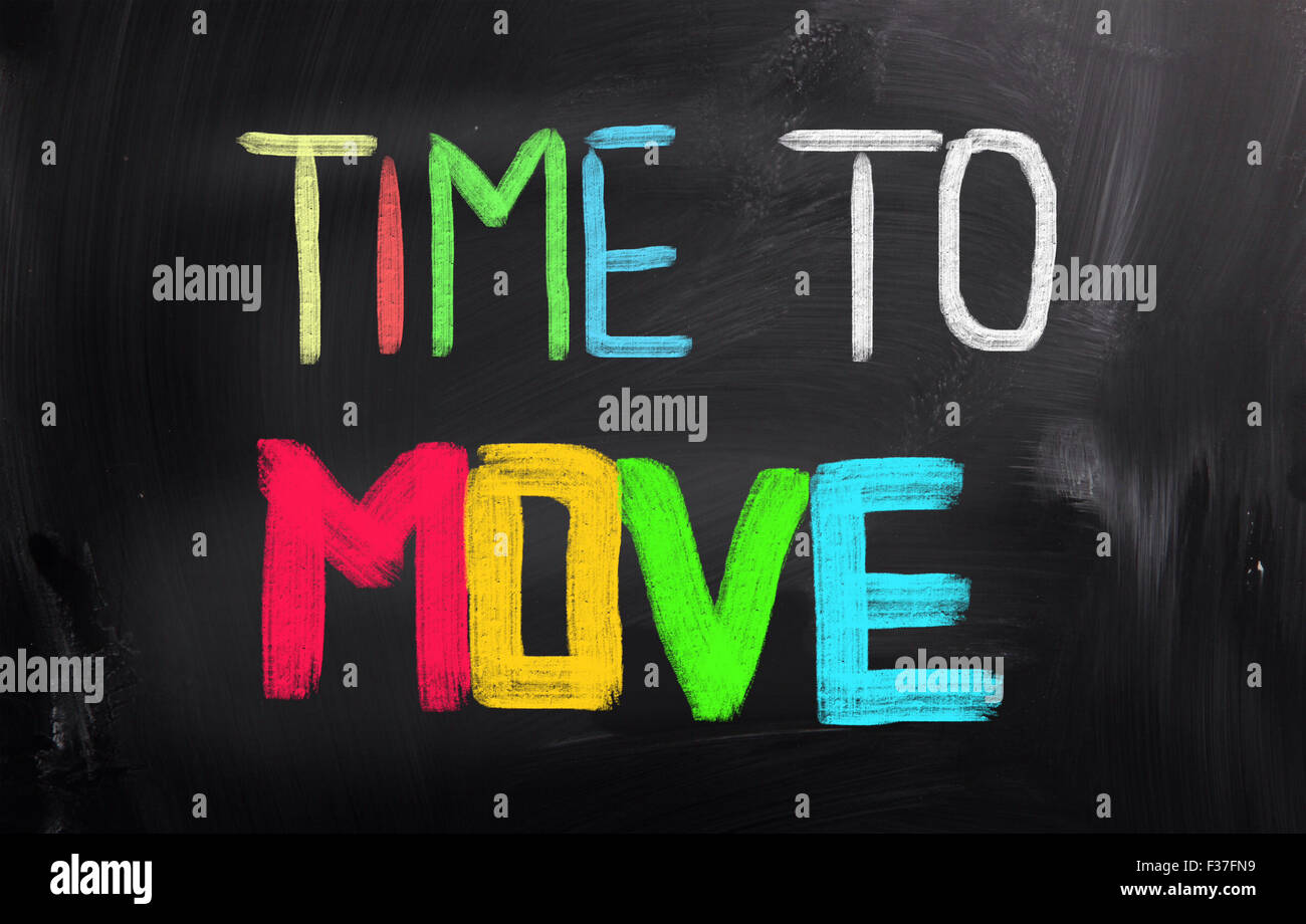 Time To Move Concept Stock Photo - Alamy