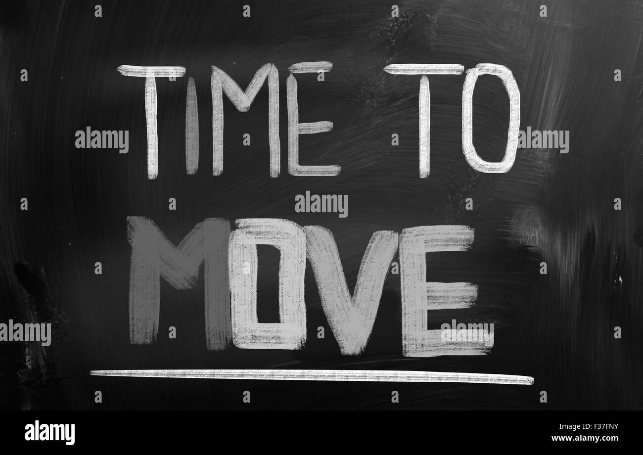 Time To Move Concept Stock Photo - Alamy