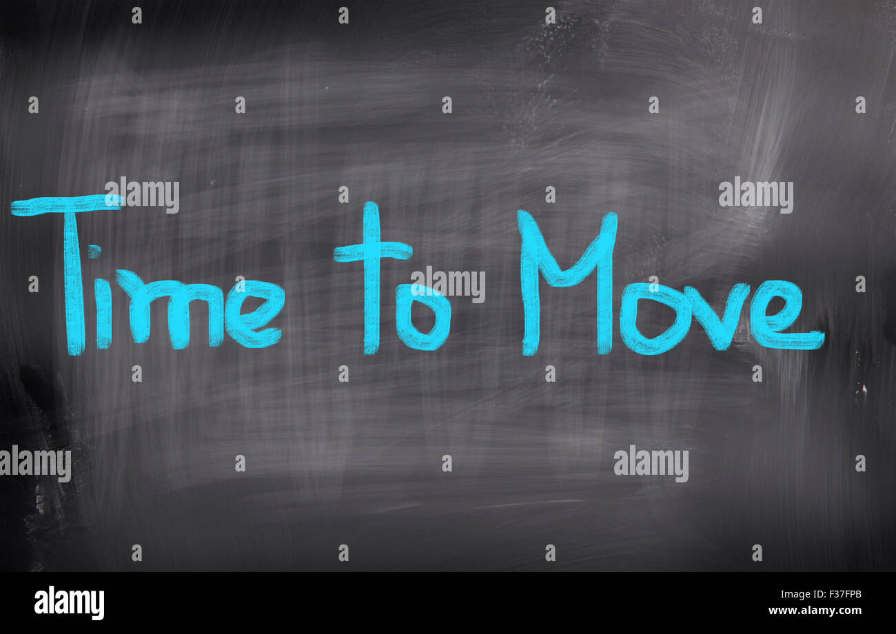 Time To Move Concept Stock Photo - Alamy