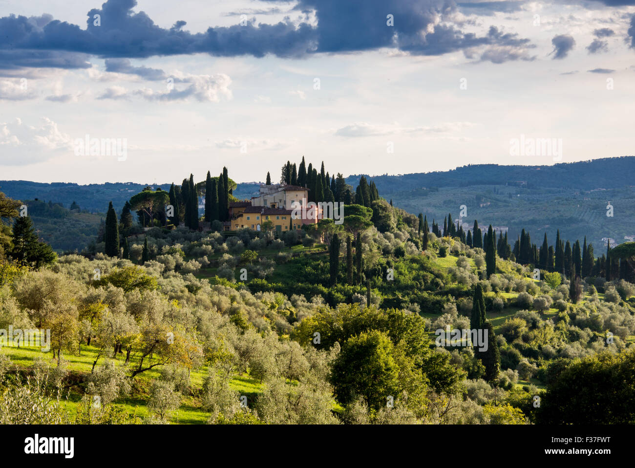 Tuscany countryside near Florence, Italy Stock Photo - Alamy