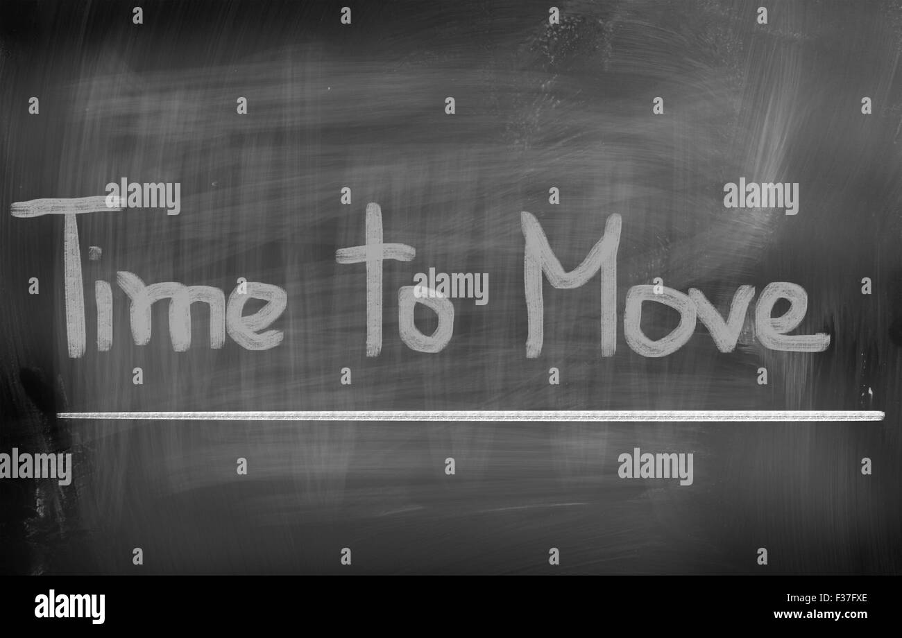 Time To Move Concept Stock Photo - Alamy