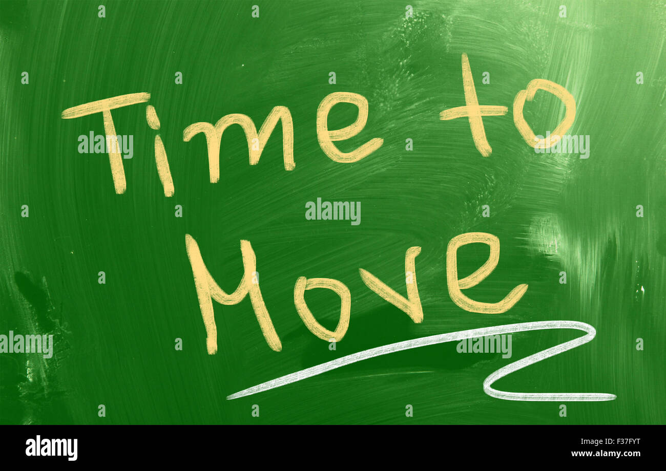 Time To Move Concept Stock Photo - Alamy