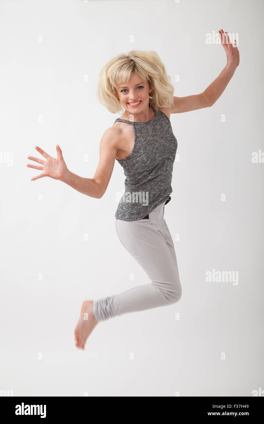 Woman legs in air hi-res stock photography and images - Alamy