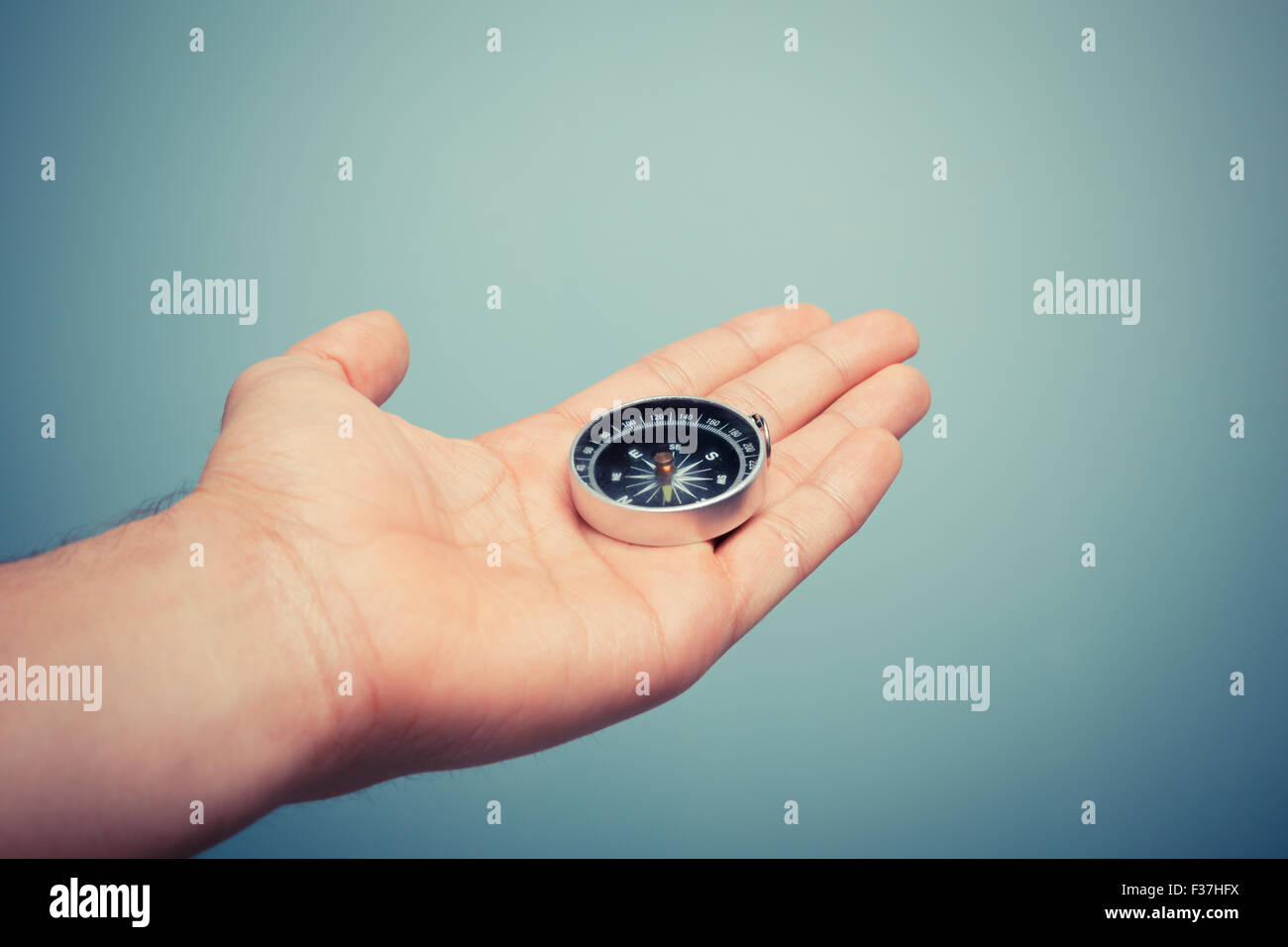 Hand compass hi-res stock photography and images - Alamy