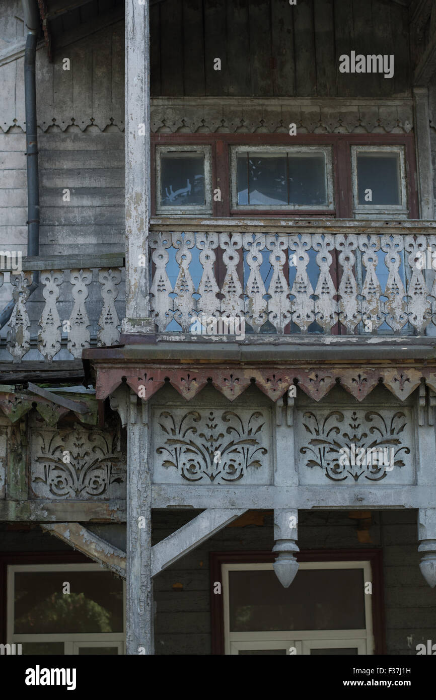 wood carved house Stock Photo - Alamy